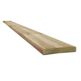 Snowdon Timber Treated Decking Board 10 Pack (L) 2.4m (W) 120mm (T ...