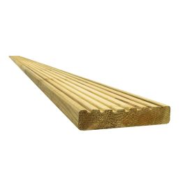 Snowdon Timber Treated Reject Decking Board (T) 27mm (W) 144mm (L) 3.6m ...
